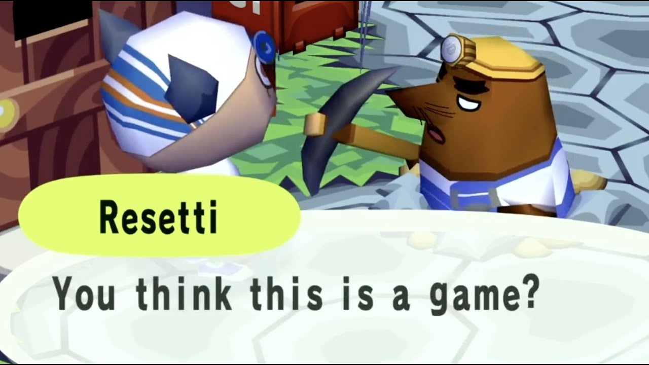 Animal Crossing - Resetti Dialogue - Reset #2 - YouTube