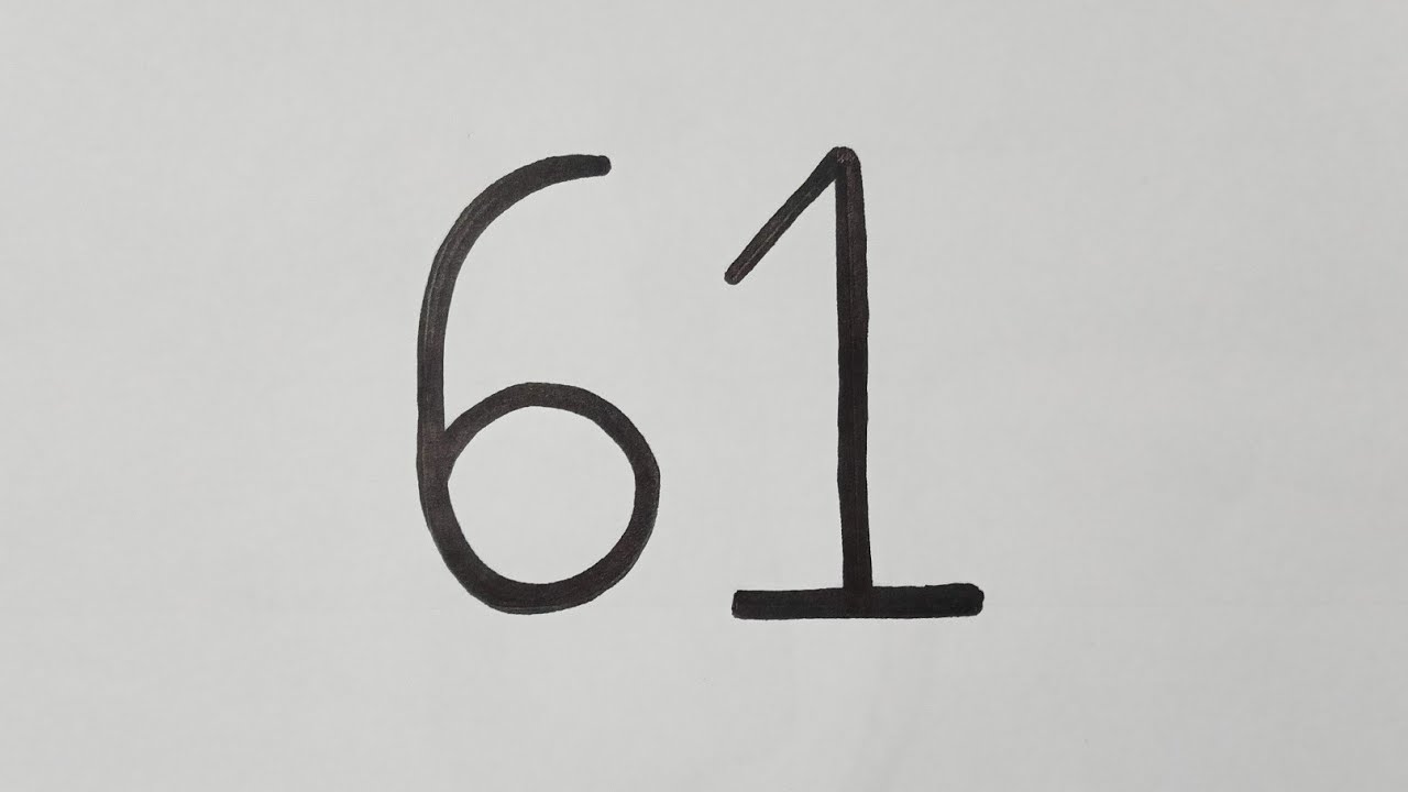 How to Draw pictures using Numbers//fox Drawing From 61 Number//fox ...