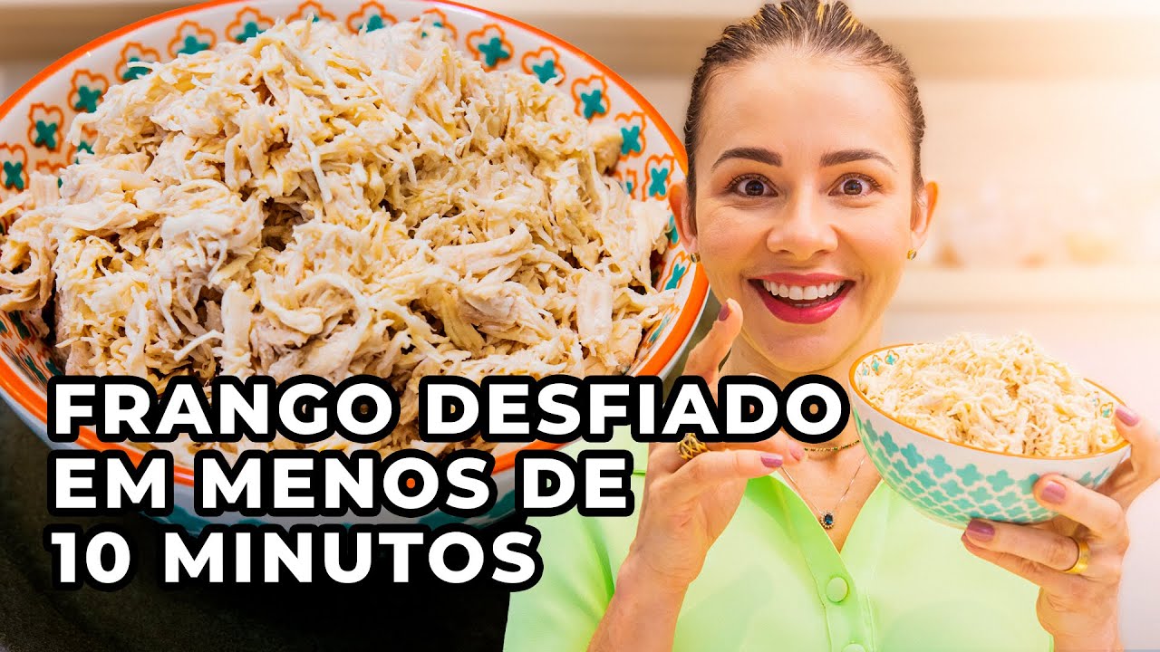 Como fazer Frango desfiado em menos de 10 minutos - YouTube