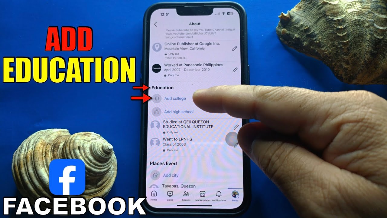 How to Add Education on Facebook Profile - YouTube