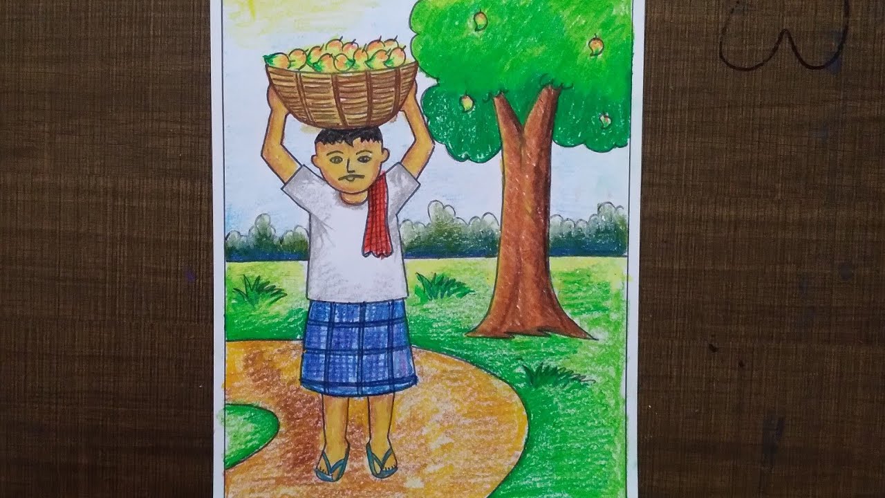 Summer Season Drawing For Kids and Biggeners || How to draw Summer ...