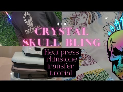 Episode 9: Heat Press RhinstoneTransfer Tutorial!!!!! - YouTube