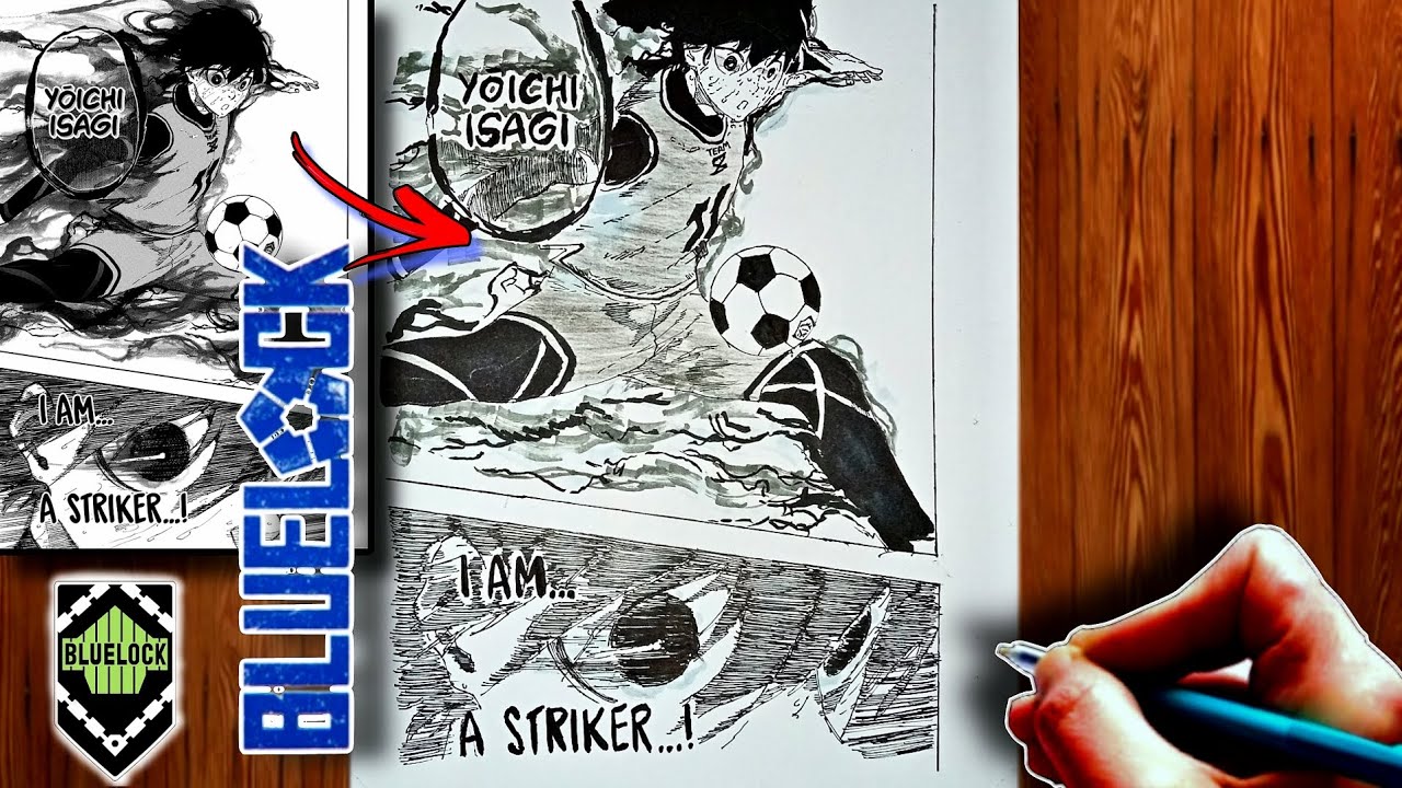Manga Drawing Yoichi Isagi, I Am A Striker, | Blue Lock | ブルーロック | Step ...