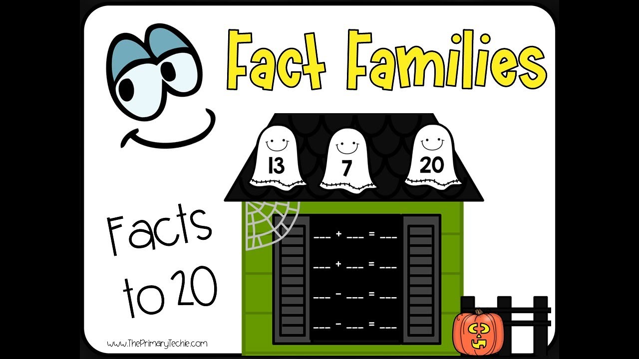 Fact Families to 20 Halloween - YouTube