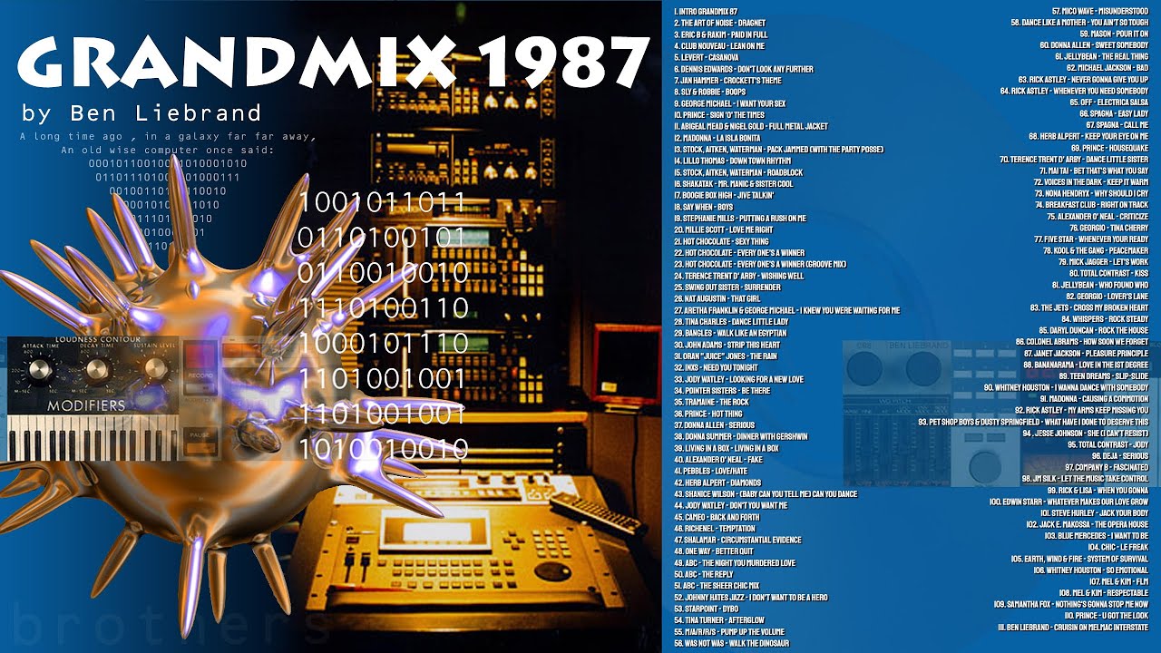 GRANDMIX 1987 ★ NON🗲STOP ★ DJ MIX BY ★ BEN LIEBRAND ★ x111 HITS! - YouTube