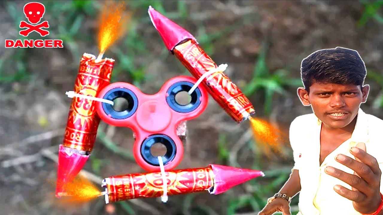 Fidget Spinner on Rocket | Experiment Fidget Spinnar vs Rocket | Sk ...