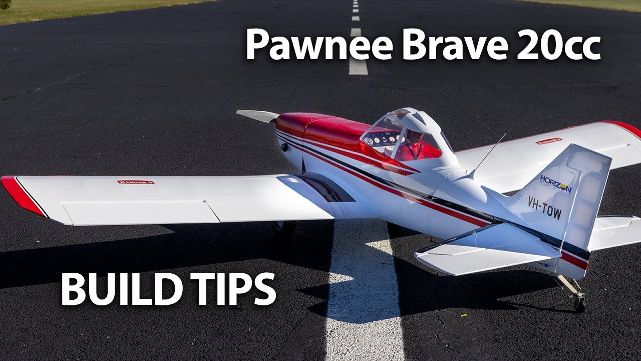Hangar 9 Pawnee Brave 20cc | Build Tips - YouTube