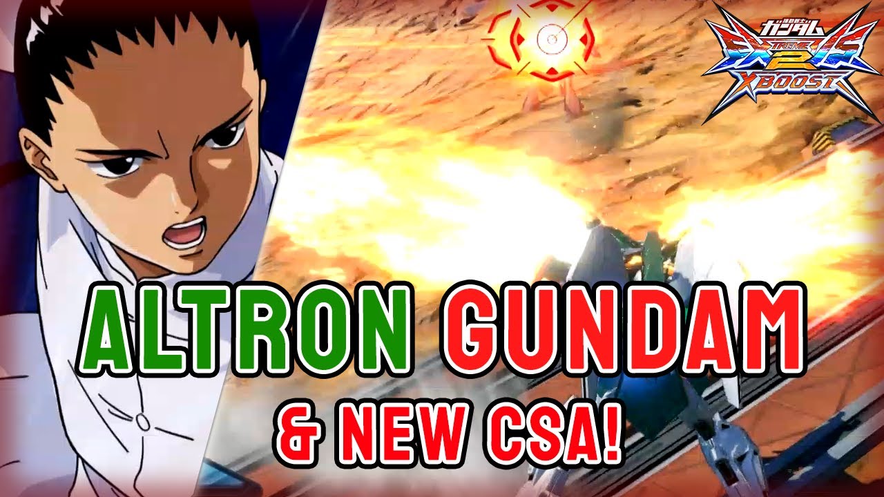EXVS2.XB | Altron Gundam & His New HOT CSA - YouTube