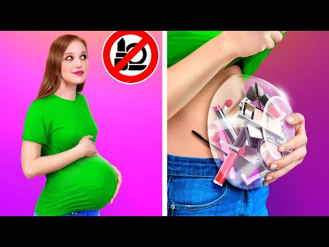 CÓMO COLAR MAQUILLAJE EN CLASE | Las mejores formas de colar comida en todas partes por 123 GO! GOLD