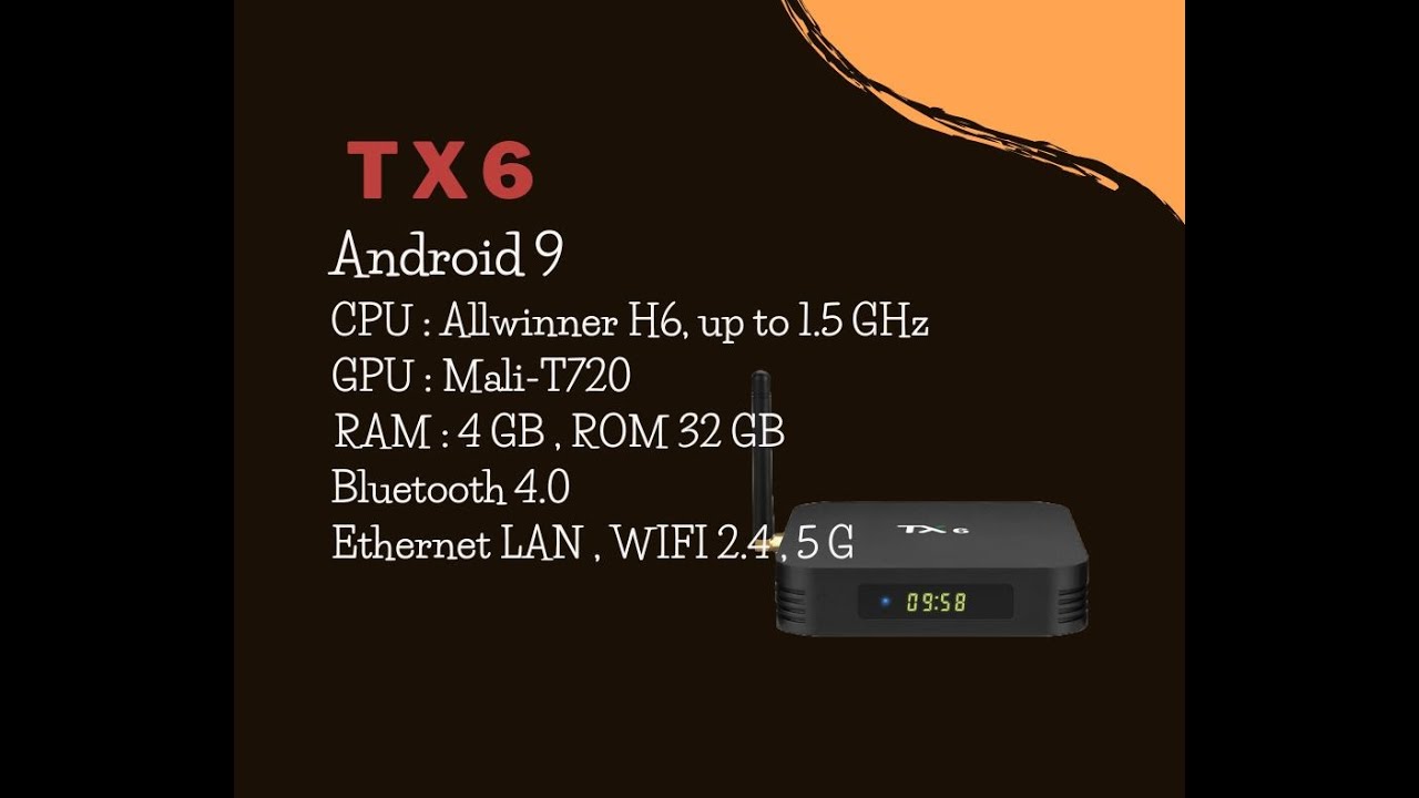 รีวิว (กล่องแอนดรอยรุ่นยอดนิยม) TX6 CPU Allwinner H616 Ram 4GB Rom 32GB ...