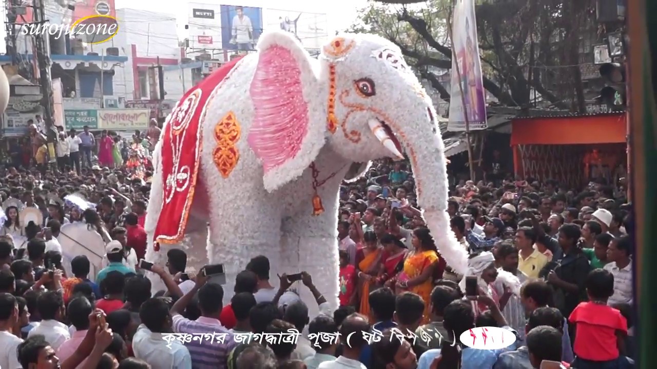 ঘট বিসর্জন পর্ব - ২ // Ghat Bisarjan Part 2 // Krishnagar Jagadhatri ...
