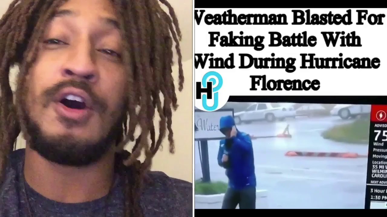 Weatherman Faking Strong Wind😂🌪☔️ - YouTube