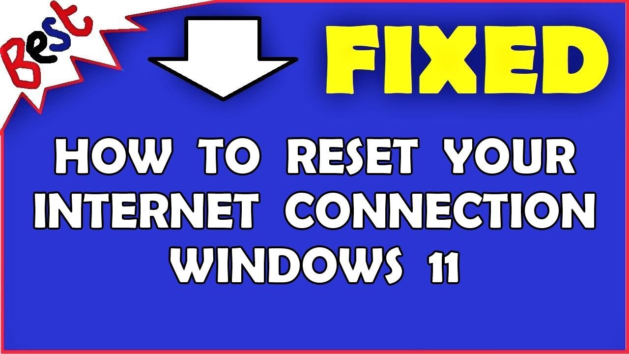How to reset your internet connection windows 11 - YouTube