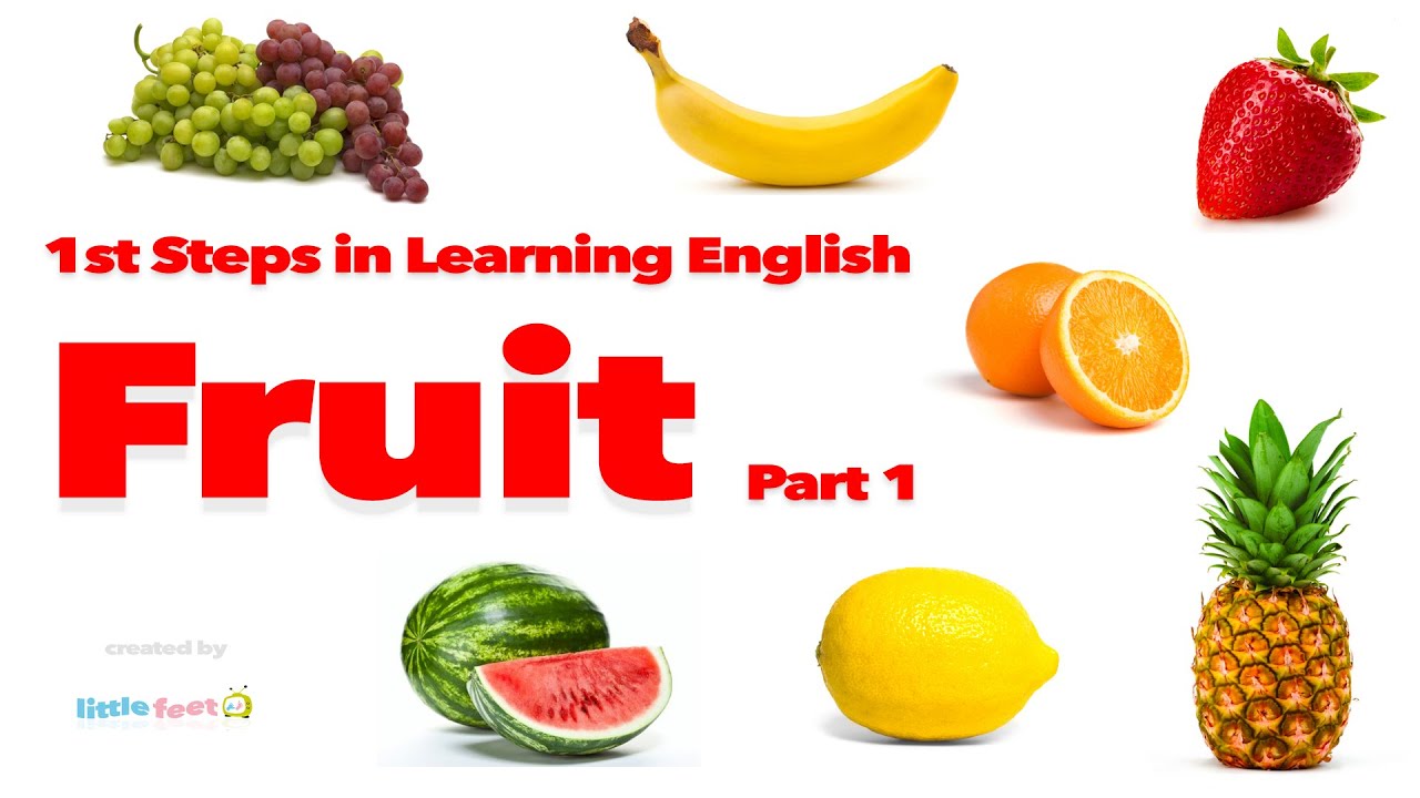 English Vocabulary - FRUIT - 1 - YouTube
