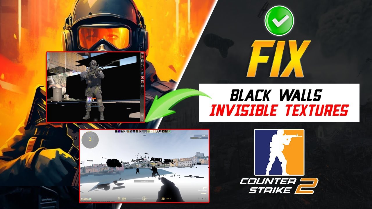 How to Fix Black Walls and Invisible Textures in CS2 on PC | Counter ...