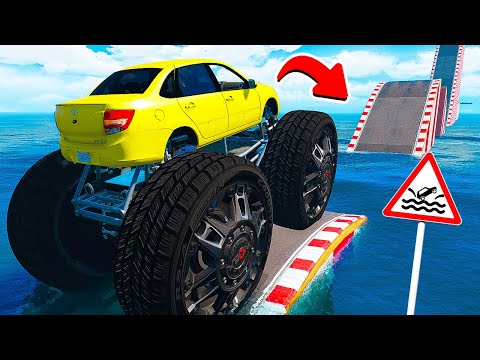 DEV LADA GRANTA GTA 5 MODS’TA SU TÜMSEKLERİNİ GEÇEBİLİR Mİ? DENEY GTA 5