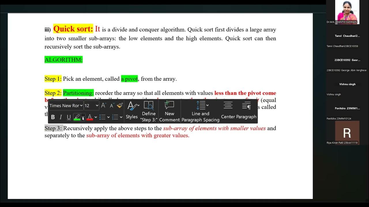 Time Complexity of Quick Sort and Binary Search using Divide and Conquer Method - YouTube