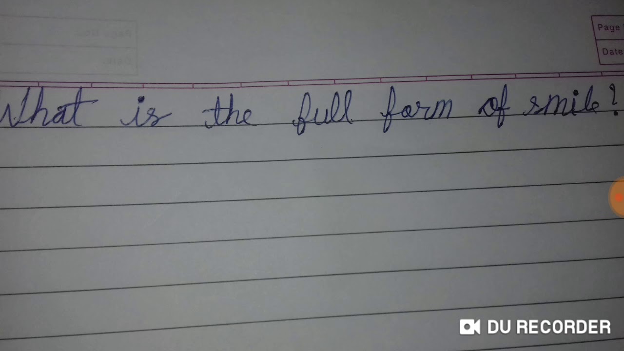 What is the full form of smile in hindi. Smile ki full form kya hai ...