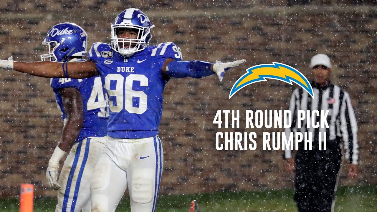 Fourth Round Draft Pick DE Chris Rumph II College Highlights | LA ...