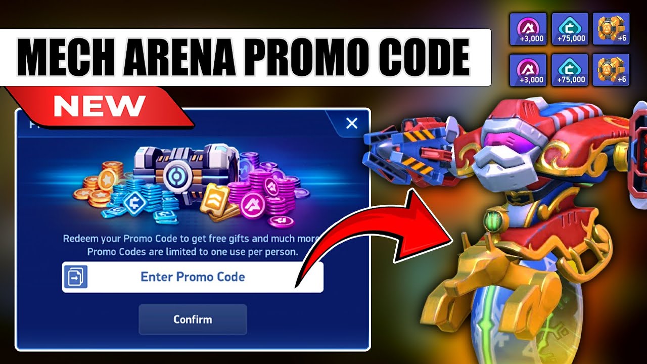 MECH ARENA PROMO CODE FOR EVERY PLAYER 🎁 MECH ARENA CODE - YouTube
