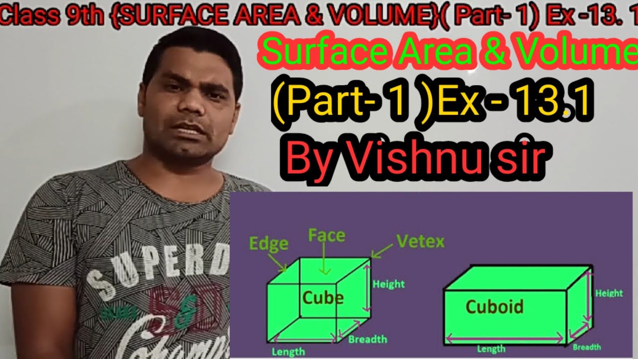 Class 9th SURFACE AREA VOLUME Part 1 By VISHNU SIR YouTube Class 9th SURFACE AREA VOLUME Part 1 By VISHNU SIR YouTube