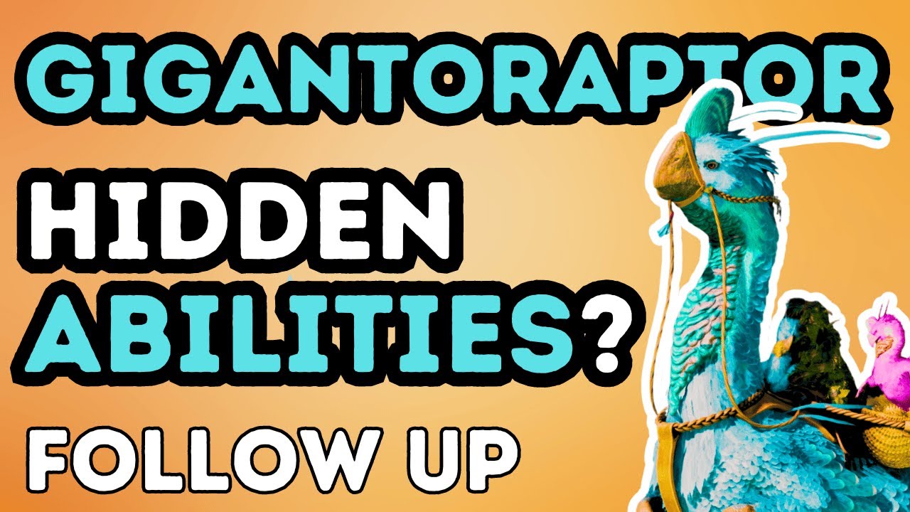 HIDDEN Abilities of the GIGANTORAPTOR | ARK Survival ASCENDED - YouTube