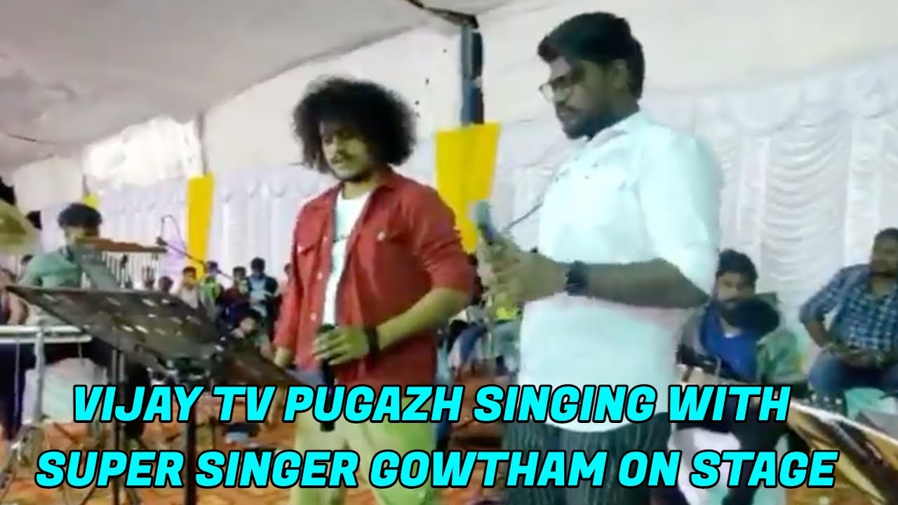 Vijay TV Pugazh singing "Vathikuchi Pathikadhuda" Song with Super ...
