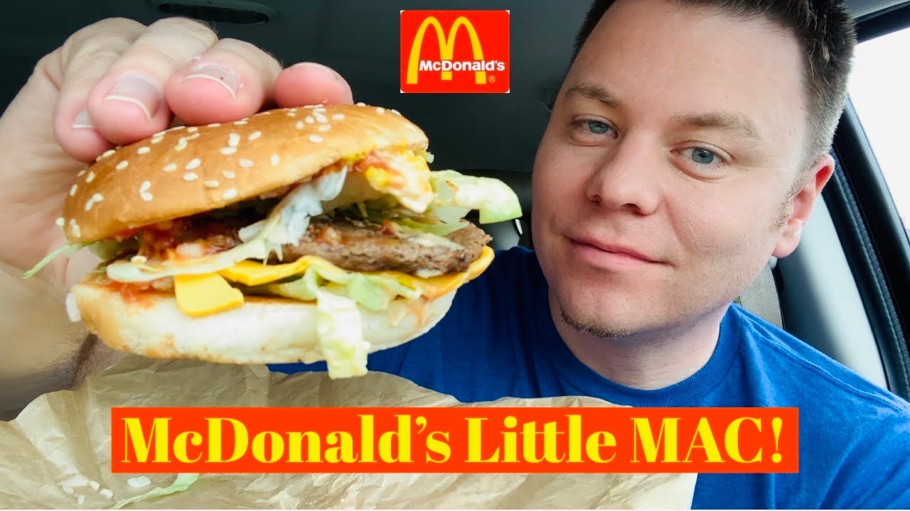 McDonald’s Little Mac Burger Review - YouTube