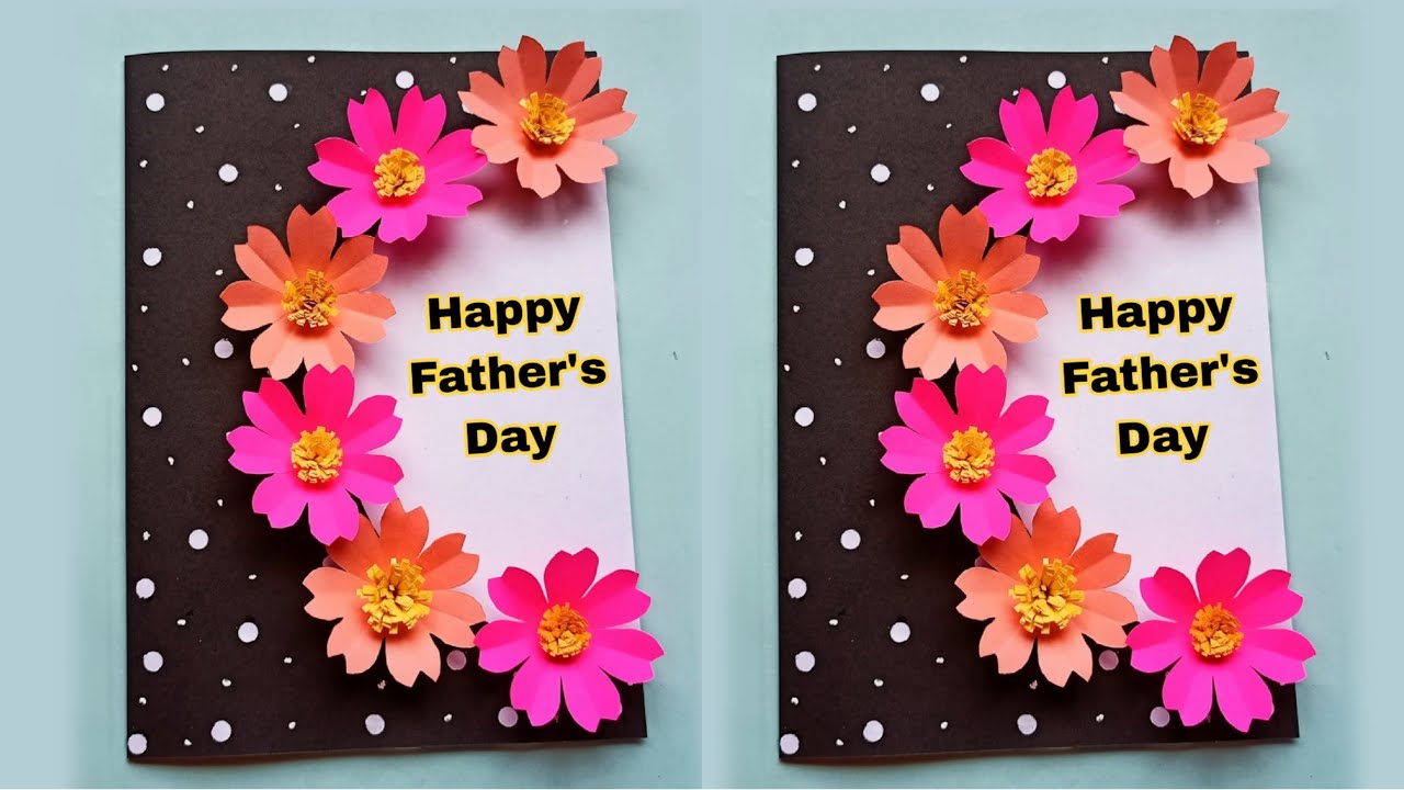 New Father's day card | How to make Fathers day card | Simple Fathers ...