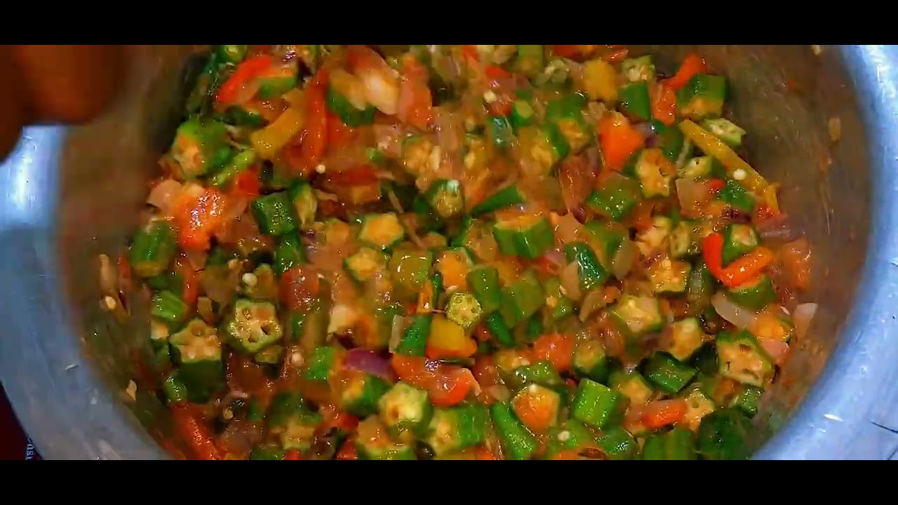 Cooking Okra Fish Stew Part Two #cooking videos # Ghana Recipes - YouTube