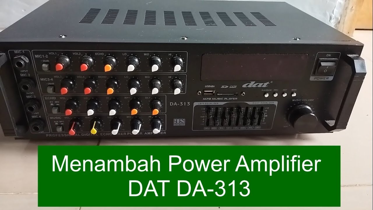 Tak Disangka... Upgrade Amplifier DAT DA 313... MENGGELEGARRRR ...