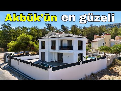 MUHTEŞEM DOĞA VE DENİZ MANZARALI SATILIK HAVUZLU TAM MÜSTAKİL VİLLA-A503 #didim #satılık #villa 