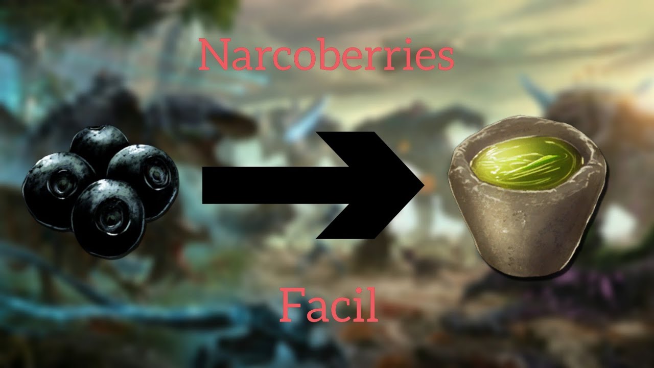 COMO CONSEGUIR NARCOBERRIES en ARK RAPIDO - YouTube