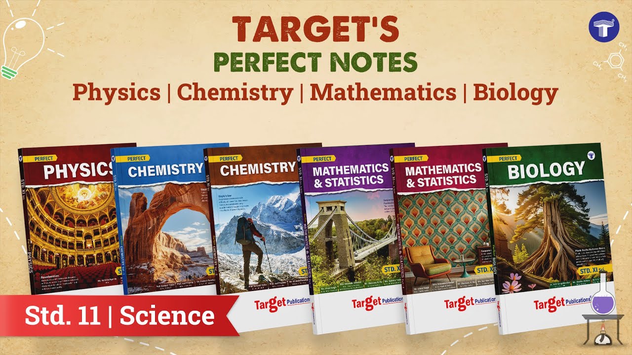 Std. 11 Perfect Physics, Chemistry & Mathematics & Biology | Target Publications - YouTube