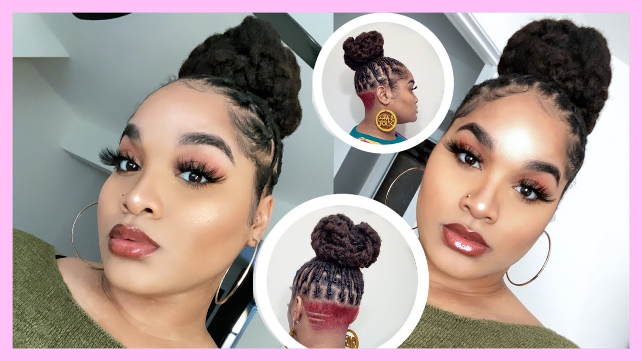 🔥 "Sleek Braided Bun" Wash, Retwist, & Style 😏 #locs #locupdo - YouTube