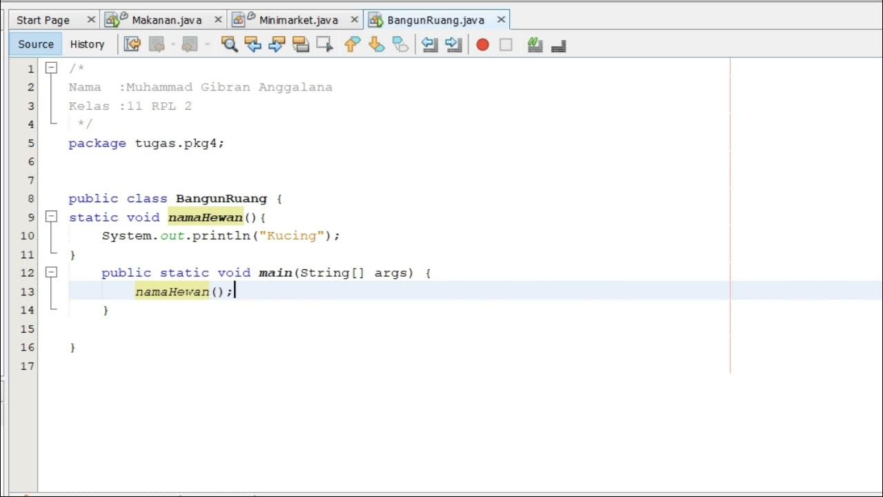Prosedur dan Fungsi Java - YouTube
