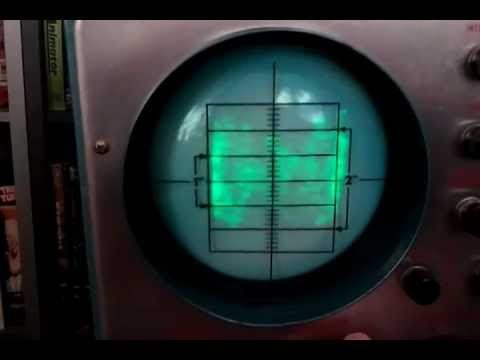 Conar 250 oscilloscope in action - YouTube
