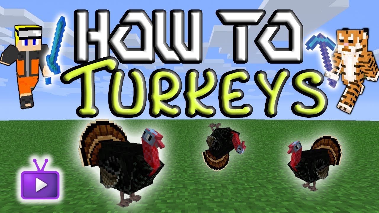 Minecraft How To: Mo' Creatures - Taming Turkeys - YouTube