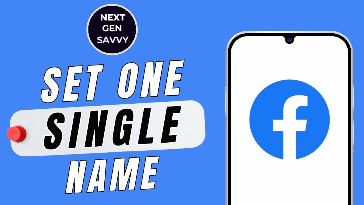 How to set one single name on Facebook - YouTube