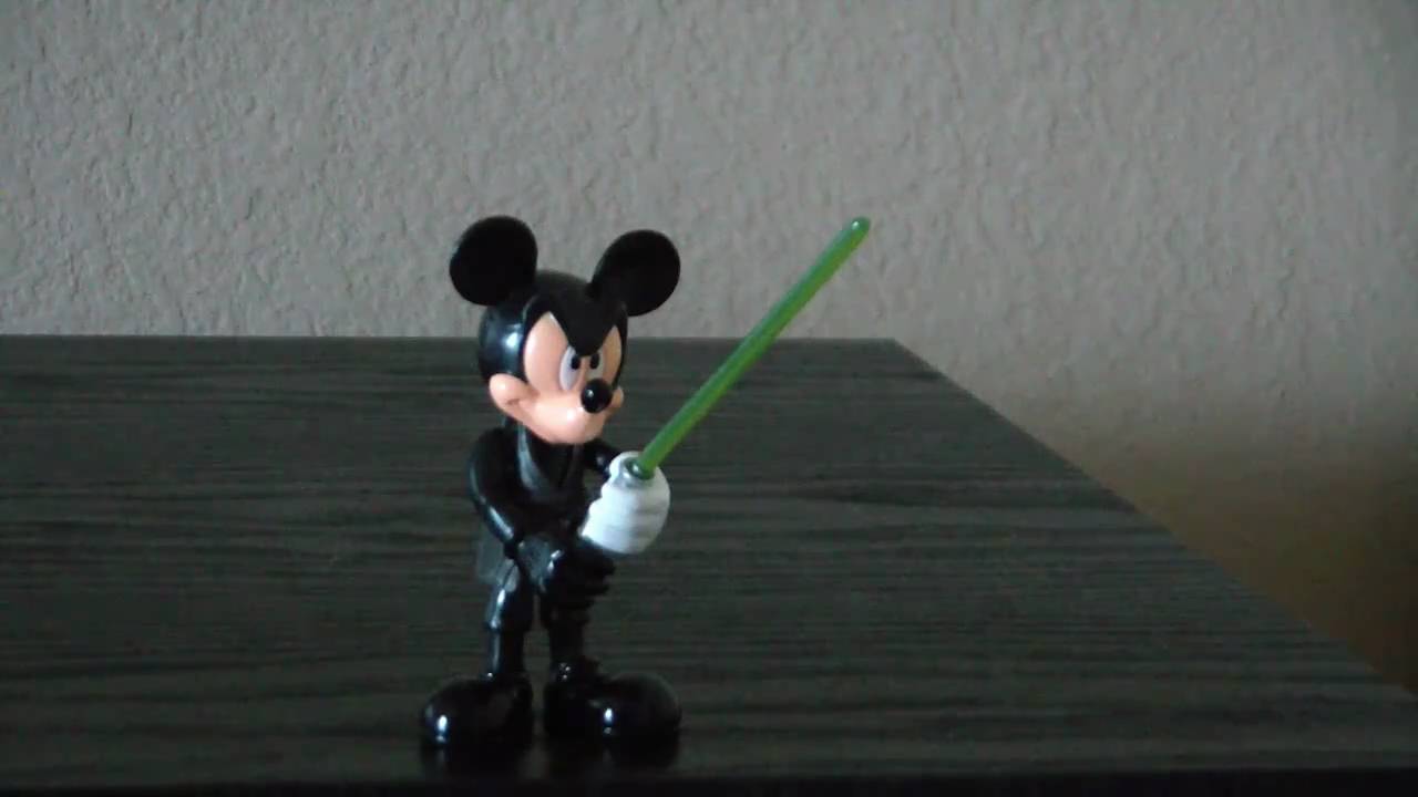 Mickey Mouse as Luke Skywalker Jedi Knight - YouTube