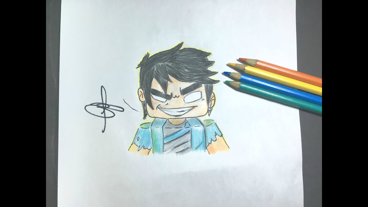 Como Desenhar Rezendeevil Minecraft Youtube