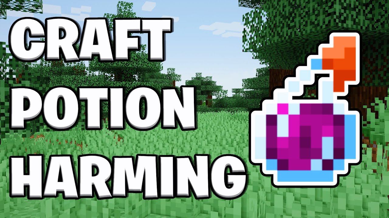 How To Make A Potion of Harming In Minecraft! - Instant Damage Potion ...