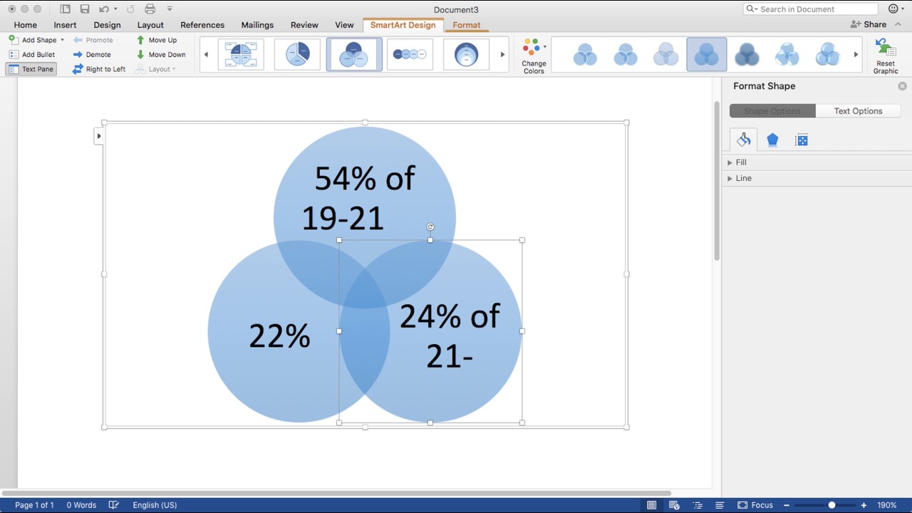 Basic Video of Creating a VENN in Word 2011 - YouTube