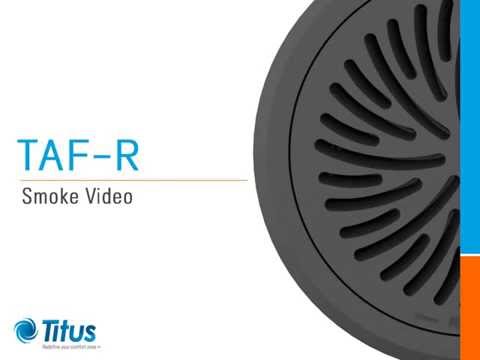 TAF-R Underfloor Swirl Diffuser - YouTube