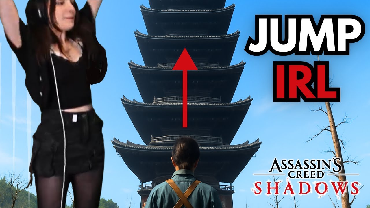 Assassin's Creed Shadows, but I Have to Jump IRL - YouTube