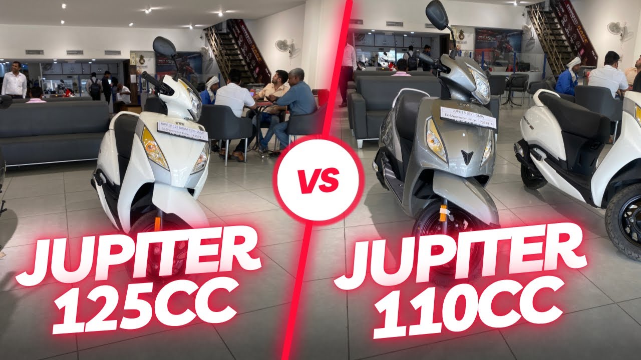 Tvs : Jupiter 110cc Vs Jupiter 125cc | Detailed Comparison | All ...