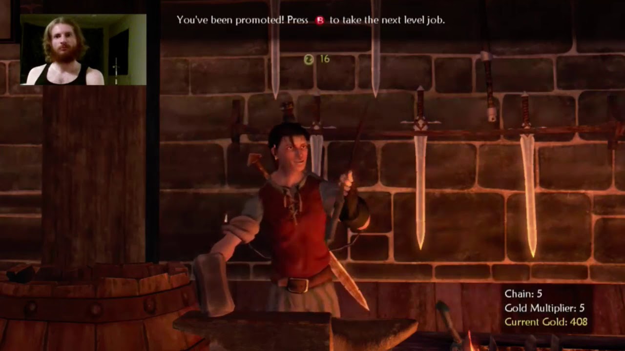 Fable II (2) hmm did I just hammer a thing for 4 minutes? - YouTube