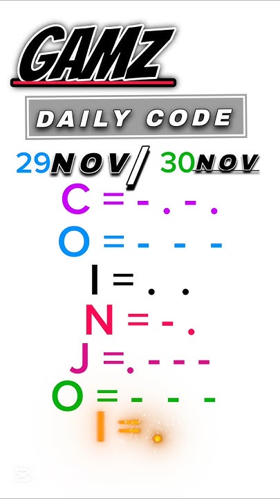 Gemz Daily Code Today 29 November | Gemz Daily Cipher Today 29 November | Today Gemz Code - YouTube
