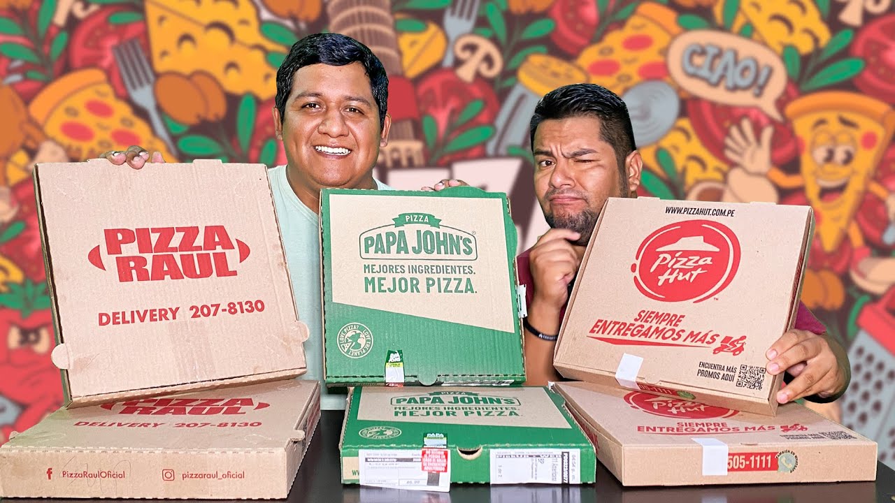PIZZA RAUL VS PAPA JOHNS VS PIZZA HUT 🍕 ¿Cual es el mejor? | Mi Receta ...