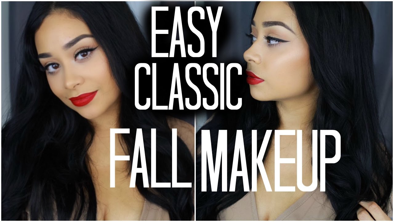 Easy Classic Fall Makeup | Collab W/ Jessenia Vice - YouTube